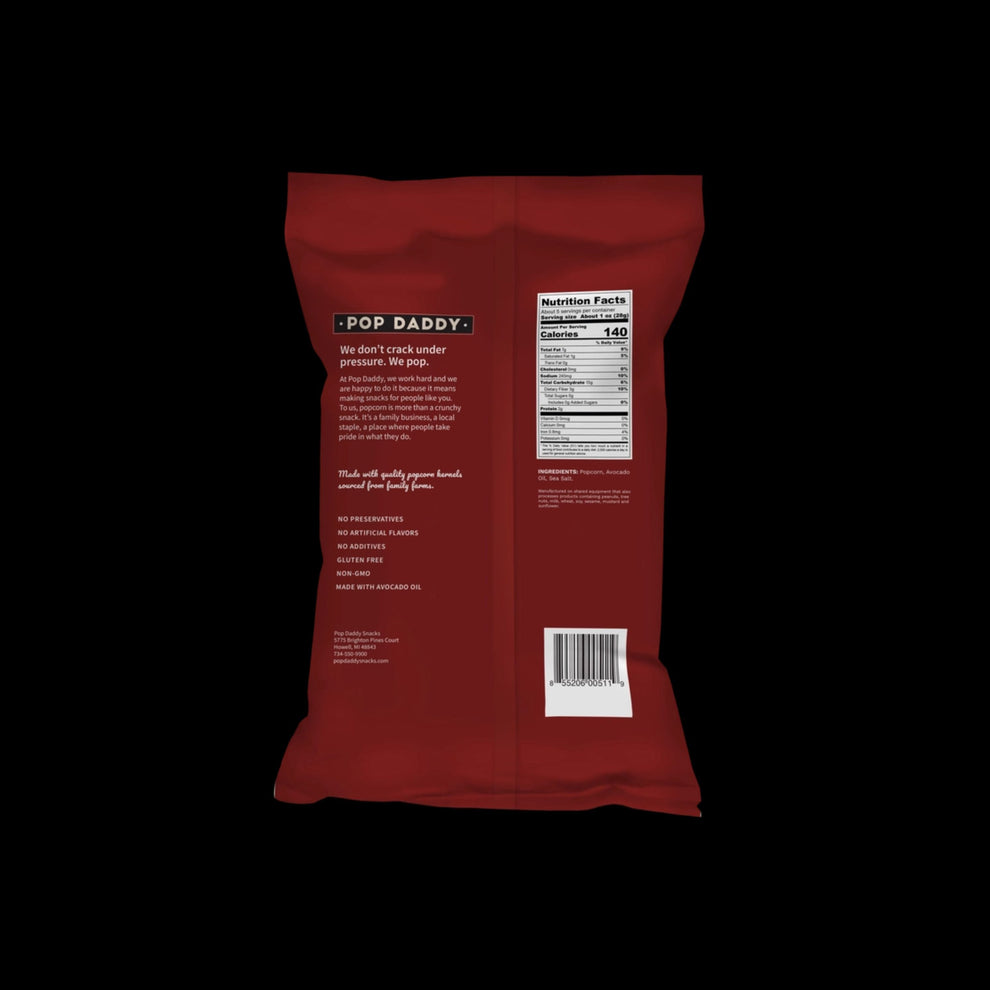Pop Daddy – Original Flavor Popcorn 5.0oz – Solovey Kitchen
